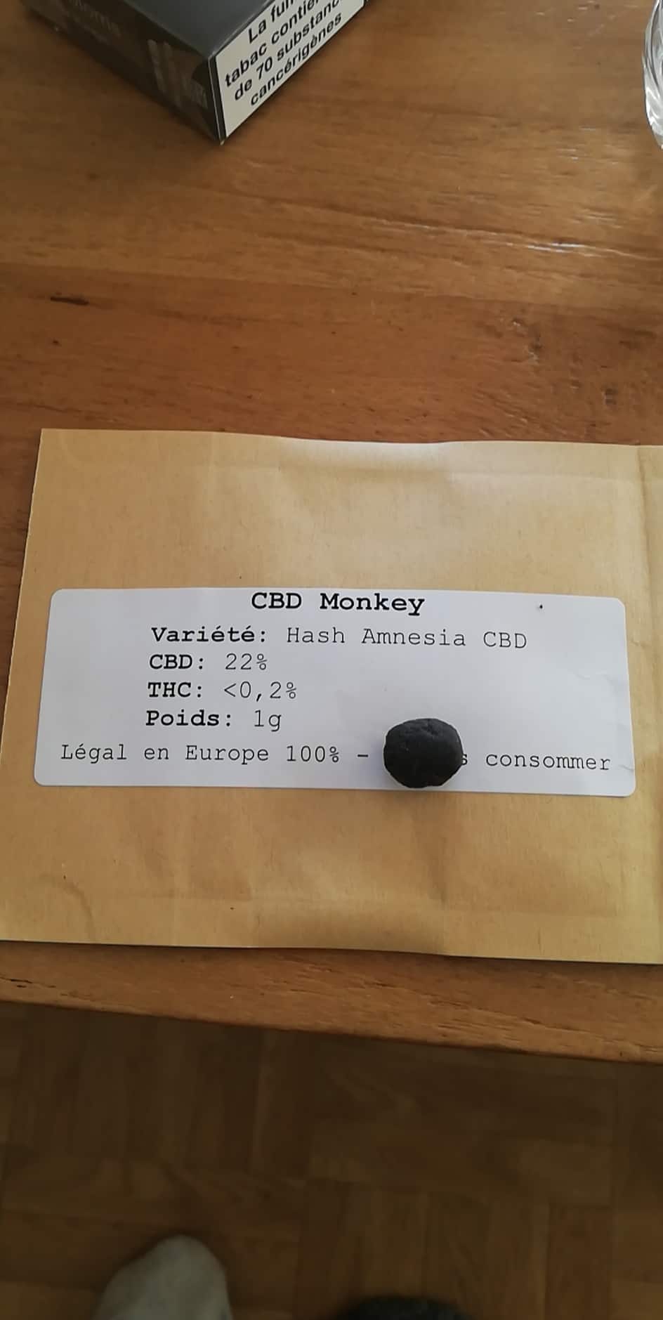 Hash Amnesia CBD 22% - Résine CBD de qualité