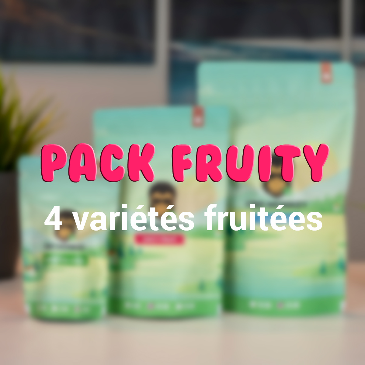 Pack fruity CBD: sélection de 4 variétés fruitées