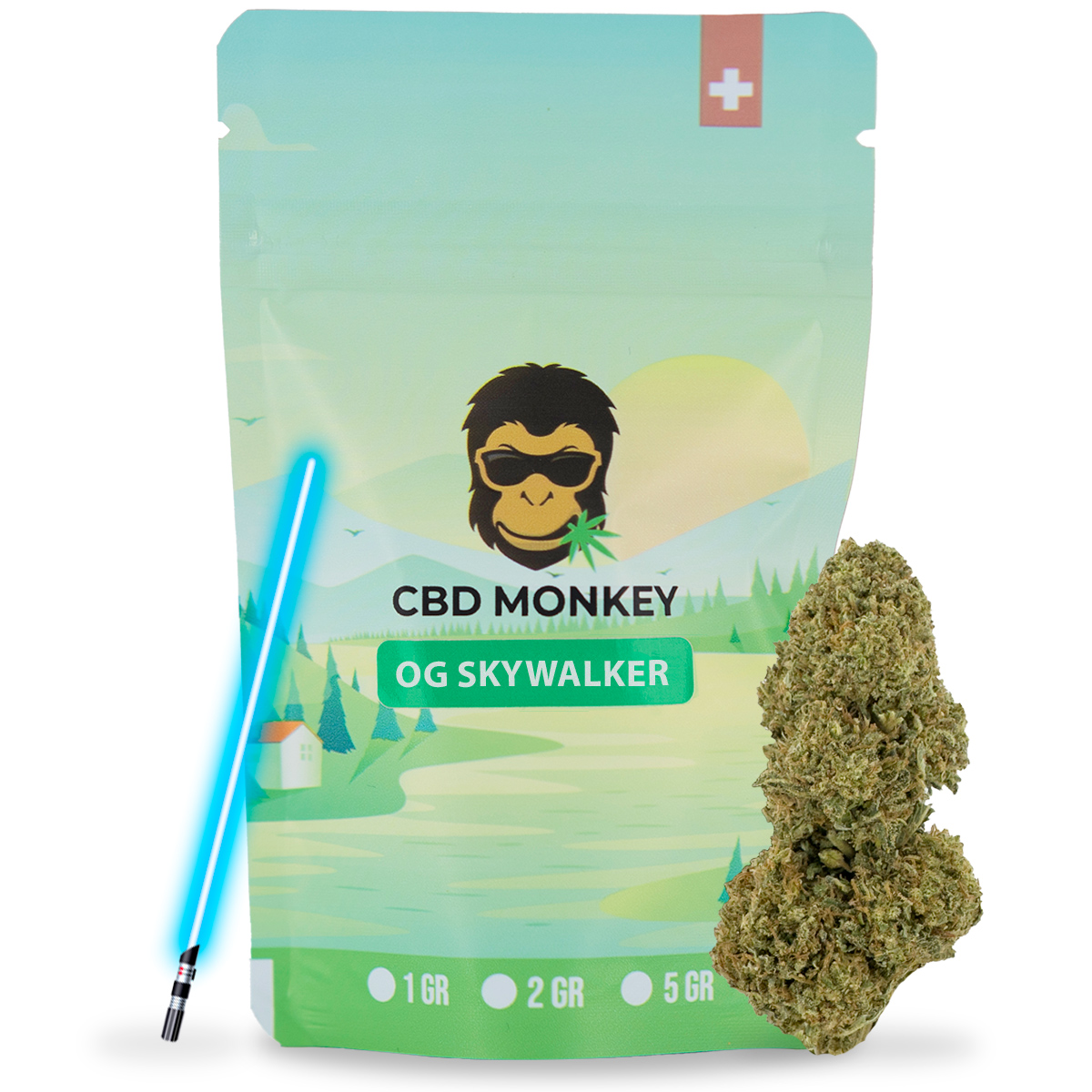 OG Skywalker CBD cultivée en intérieur - Taux de 12%